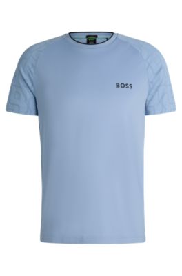 BOSS - BOSS x Matteo Berrettini stretch-jersey T-shirt with signature ...