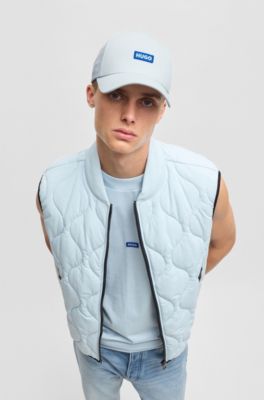 HUGO - Cotton-twill cap with logo patch - Light Blue