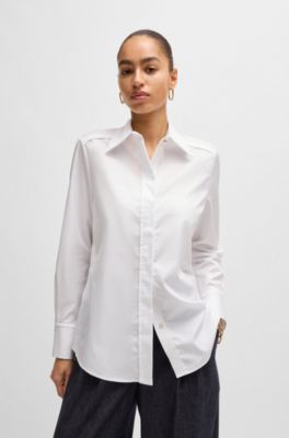 White Business Shirts for Women by HUGO BOSS