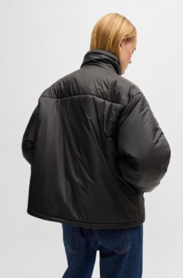 HUGO - Water-repellent jacket with smiley-face logo