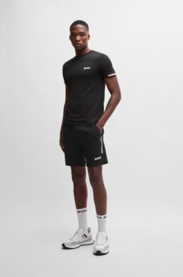 BOSS - BOSS x Matteo Berrettini tennis shorts with four-way stretch - Black