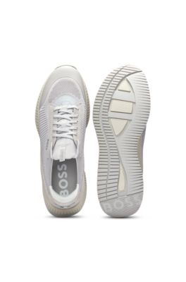 BOSS - Sapatilhas TTNM EVO com topo em malha - Light Grey