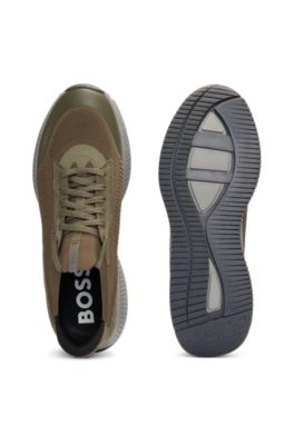 BOSS - TTNM EVO trainers with knitted uppers - Dark Green