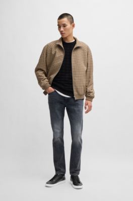 HUGO - Cupsole trainers in faux leather with logo flag - Black