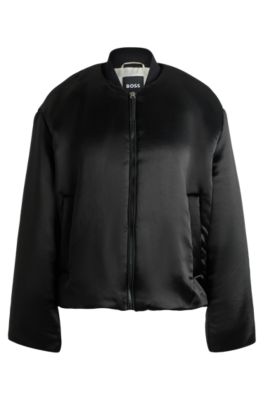BOSS - Veste matelassée en satin - Noir