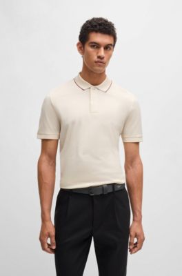 BOSS - Porsche x BOSS Italian-leather belt with black buckle - Black