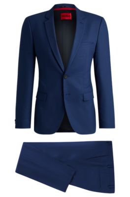 HUGO - Extra-slim-fit suit in performance-stretch fabric