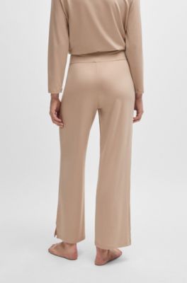 BOSS - Bas de pyjama thermorégulateur en jersey stretch - Beige clair