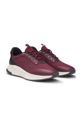 BOSS - TTNM EVO trainers with ribbed sole - Dark Red