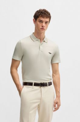 BOSS - BOSS x ASTON MARTIN polo shirt in merino wool