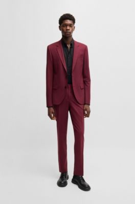 HUGO - Slim-fit suit in a performance-stretch wool blend
