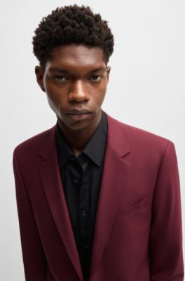 HUGO - Slim-fit suit in a performance-stretch wool blend