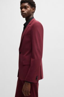 HUGO - Slim-fit suit in a performance-stretch wool blend