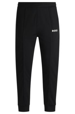 BOSS - BOSS x Matteo Berrettini Bukser med regular fit i gabardine med ...