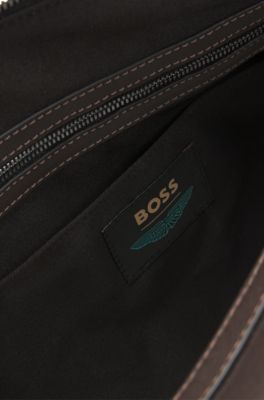BOSS - BOSS x ASTON MARTIN nappa-leather holdall with special logo