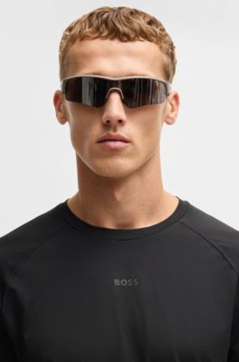 BOSS - Active Regular-Fit T-Shirt mit dekorativen reflektierenden ...