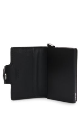BOSS - Textured card holder with Secrid technology - Black