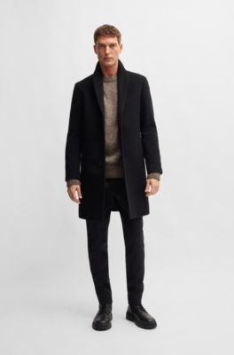 BOSS - BOSS SELECTED BY BECKHAM sweater with wool and silk - Light Brown