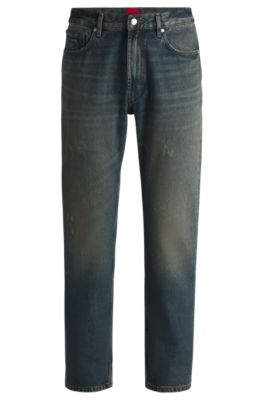 HUGO - Jeans regular fit in denim sfumato - Blu