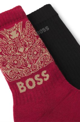 BOSS - BOSS x Creation of the Gods two-pack of socks - Black / Red