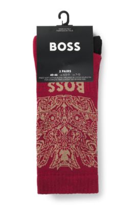 BOSS - BOSS x Creation of the Gods two-pack of socks - Black / Red