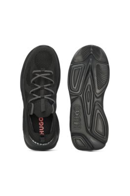 HUGO - Running-inspired trainers with knitted uppers and bubble ...