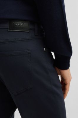 BOSS - Jean Tapered Fit en denim stretch bleu haute performance Porsche ...