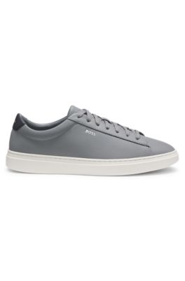 BOSS - Deportivas de piel con suela tipo cupsole y puntadas con la raya ...