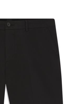 BOSS - Stretch-cotton shorts in a modern fit - Black