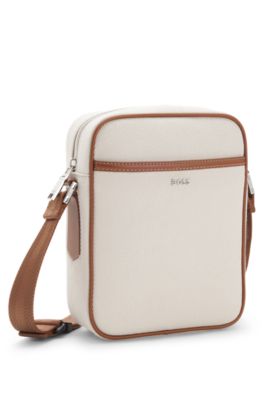 BOSS - BOSS Selected by Shohei Ohtani canvas reporter bag - Light Grey