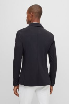 BOSS - Equestrian slim-fit show jacket with signature details