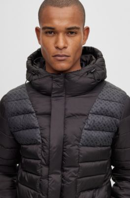 BOSS - Equestrian water-proof hooded parka jacket