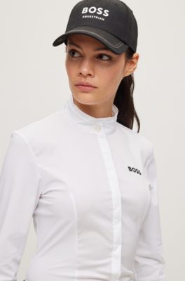 BOSS - Hestesportskasket med fem paneler og logo - Sort
