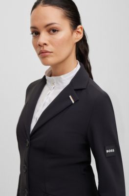 BOSS - Equestrian slim-fit show jacket in power-stretch material