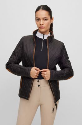 BOSS - Equestrian padded jacket with signature detailing and logo