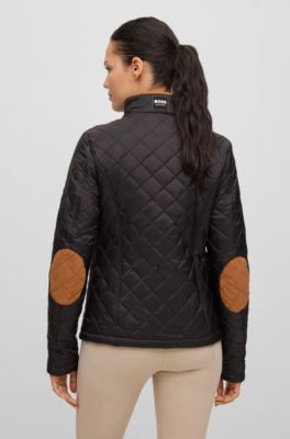 BOSS - Equestrian padded jacket with signature detailing and logo