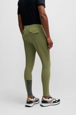 BOSS - Equestrian breeches with full grip - Light Green