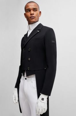 BOSS - Equestrian tailcoat in super-stretch material - Black