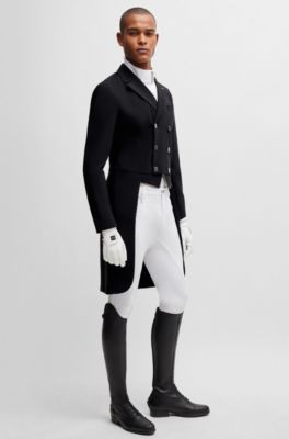 BOSS - Equestrian tailcoat in super-stretch material - Black