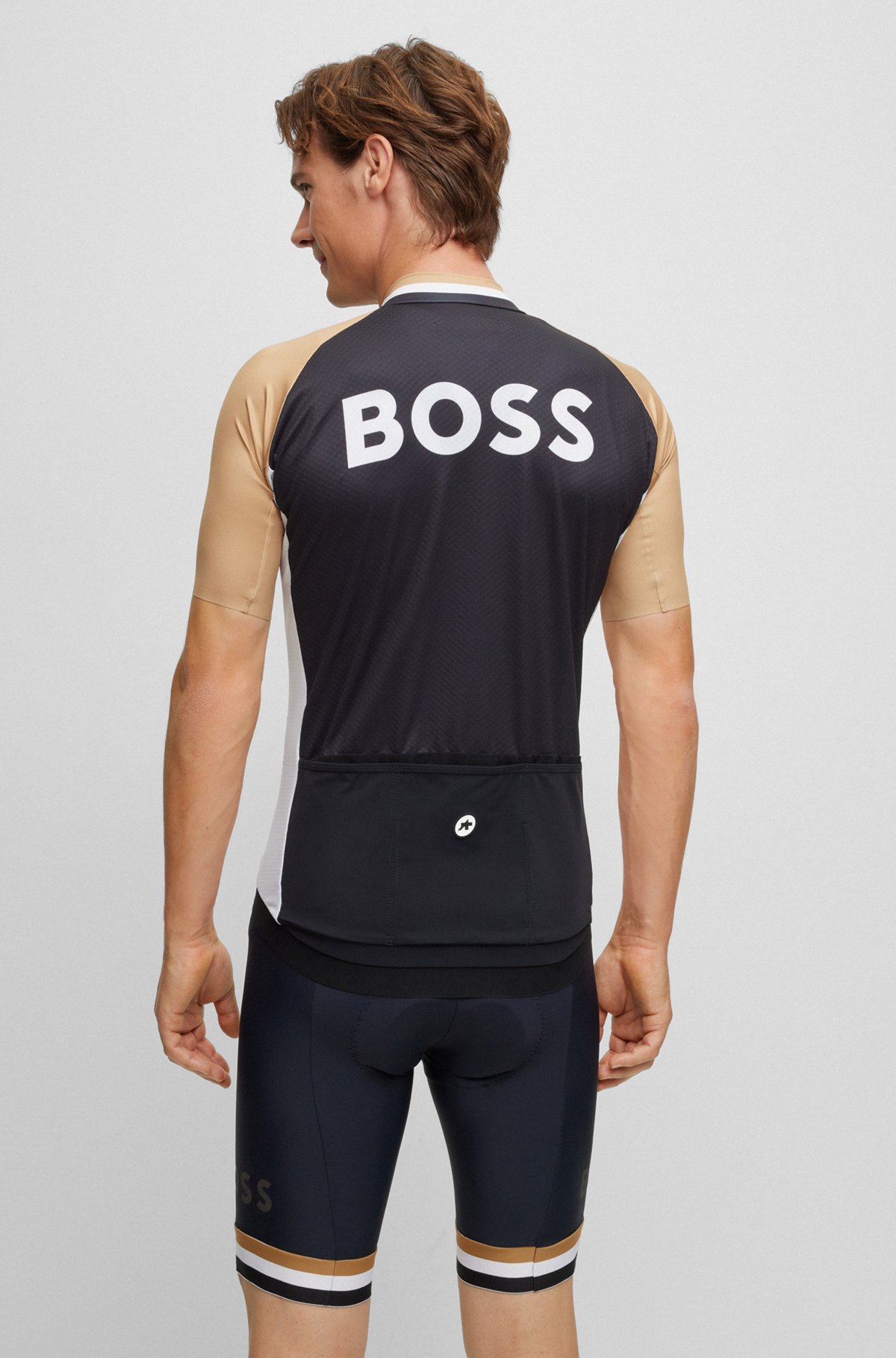 BOSS - BOSS x ASSOS UPF50+ jersey top with branding - Black BOSS - BOSS x ASSOS UPF50+ jersey top with branding - Black