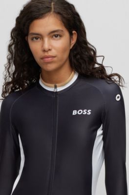 BOSS - BOSS x ASSOS zip-up jersey top with three rear pockets