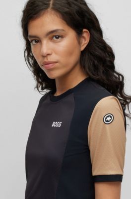 BOSS - BOSS x ASSOS regular-fit UPF35 jersey top with branding
