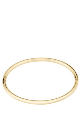 BOSS - Gold-tone bangle with logo detail - Gold tone