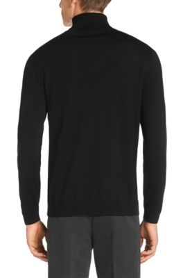 BOSS - Jersey regular fit con cuello vuelto de lana merina extrafina ...