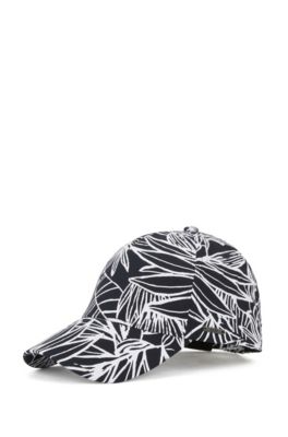 BOSS - Floral-pattern baseball cap in cotton