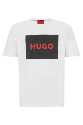 Crew-neck T-shirt In Cotton Jersey With Box Logo