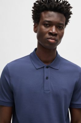 BOSS - Pallas Cotton polo shirt with embroidered logo