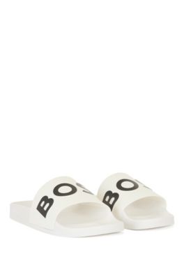 BOSS - Chanclas fabricadas en Italia con logo en contraste en la tira