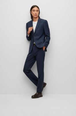 Hugo boss dark blue suit new arrivals