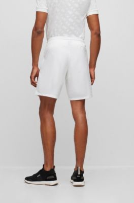 BOSS - BOSS x Matteo Berrettini performance-stretch shorts with logo ...